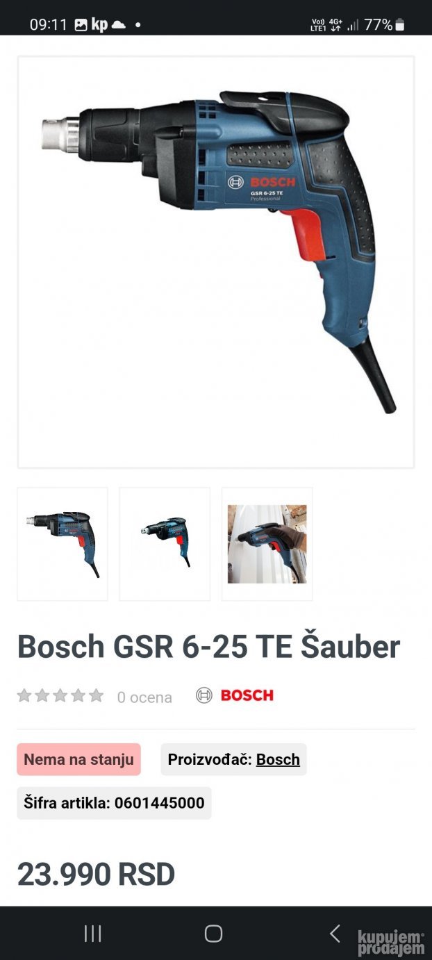 Bosch GSR 6-25 TE i MA 55 sauber i redenik PROFI 2019g - KupujemProdajem