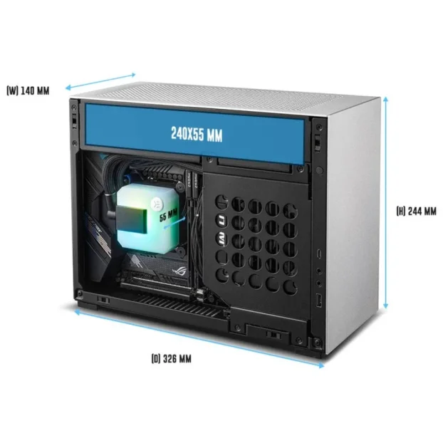 Lian Li A4-H2O Pcie 5.0 Mini-Itx Case Silver G99.A4H2Oa5.00 ...