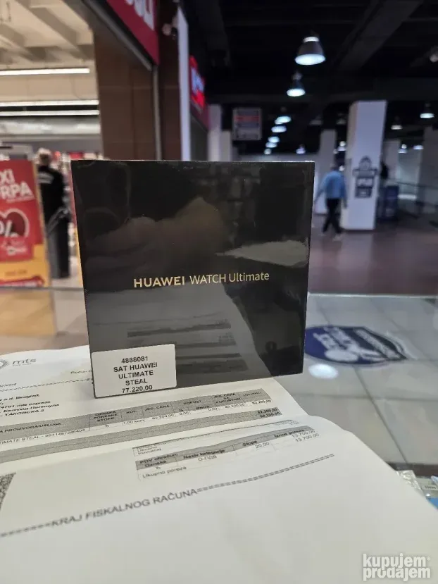 Huawei Watch Ultimate/Titanium Blue/Vakum/Fiskalni - KupujemProdajem