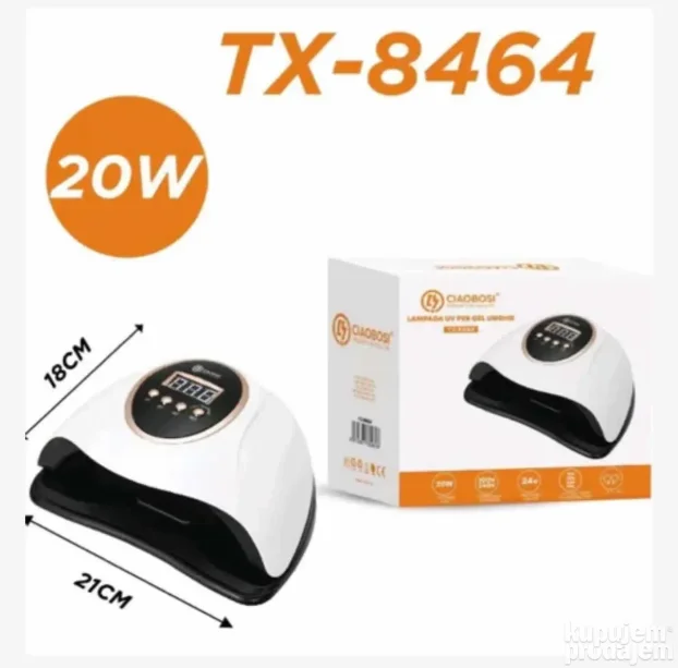 NOVO - UV I LED Lampa Za Nokte CIAOBOSI TX -8464 -20W - KupujemProdajem