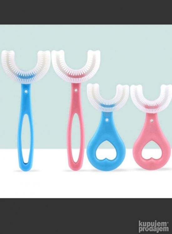 Cetkica za zube polukružna za decu Akcijaa Dva komada 500 - KupujemProdajem