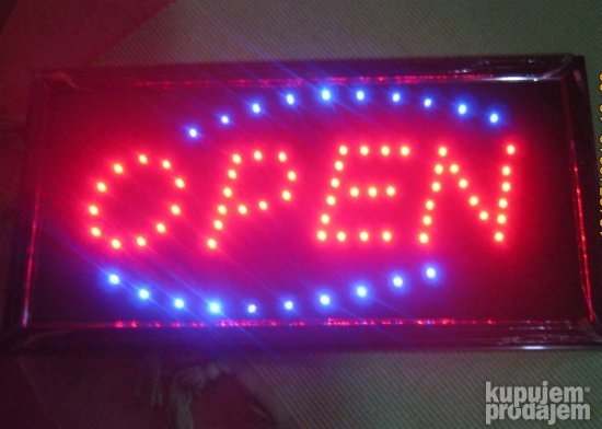 led svetleca reklama OPEN - KupujemProdajem
