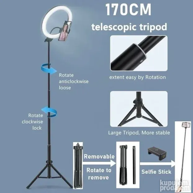 Selfi LED LAMPA Ring lampa SELFI RING lampa - KupujemProdajem