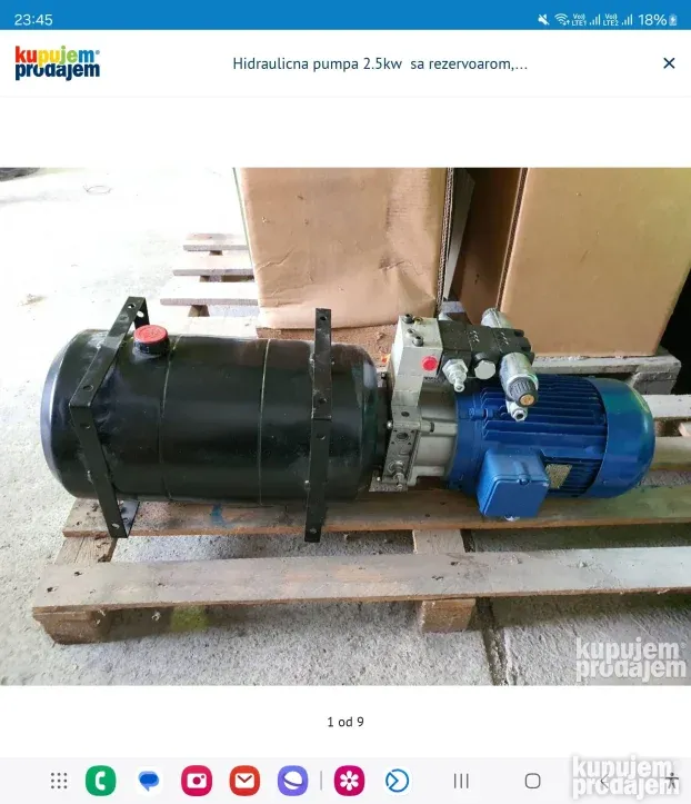 Hidraulicna pumpa 2.5kw sa rezervoarom, ITALIJA FELM, motor ...