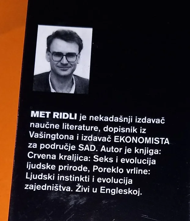 Genom autobiografija vrste u 23 poglavlja Met Ridl - KupujemProdajem