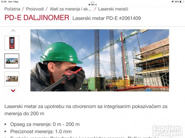 Hilti PDE metar, Hilti PDI daljinomer, Hilti digitalni metar ...