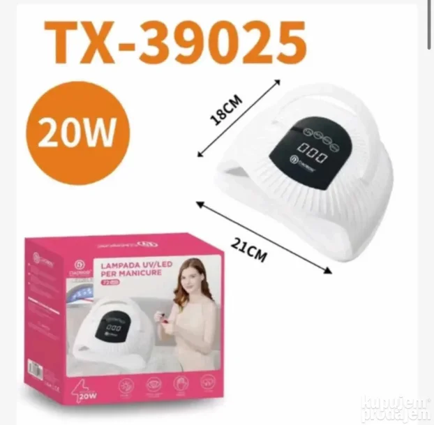 NOVO - UV I LED Lampa Za Nokte CIAOBOSI TX -39025 -20W - KupujemProdajem