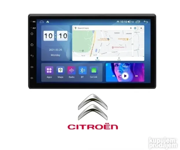 Multimedija android car play citroen c3 7 inca - KupujemProdajem