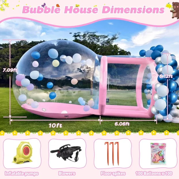 Rozi Bubble House Tunel Na Naduvavanje - KupujemProdajem