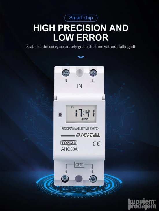 Relay timer - nedeljni tajmer prekidac 220V 30A - KupujemProdajem