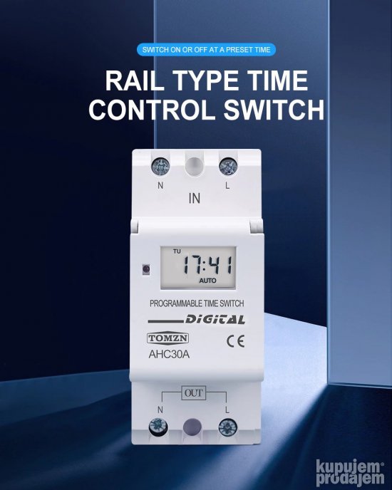 Relay timer - nedeljni tajmer prekidac 220V 30A - KupujemProdajem