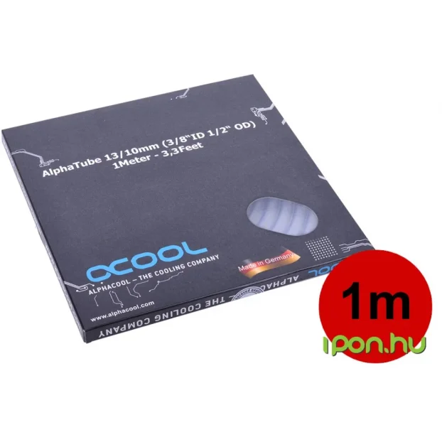 Alphacool 18413 Alphatube Hf 13/10 3/8"id - Transparent 3m ...