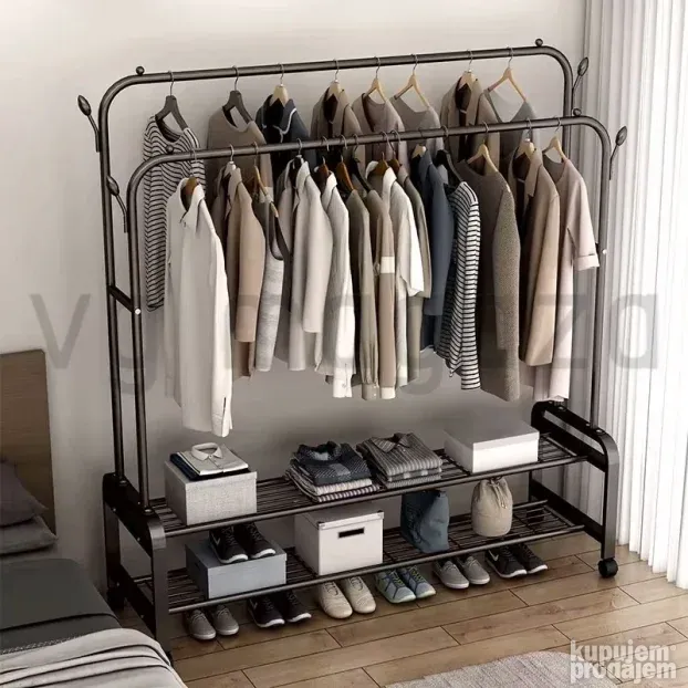 Stender Stalak Dupli Stalak Cuviluk za odecu MANJI I VEĆI - KupujemProdajem