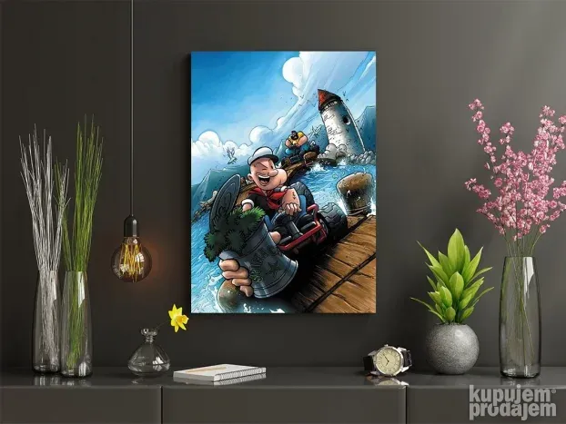 Popaj - Slika za deciju sobu - Razne dimenzije - KupujemProdajem