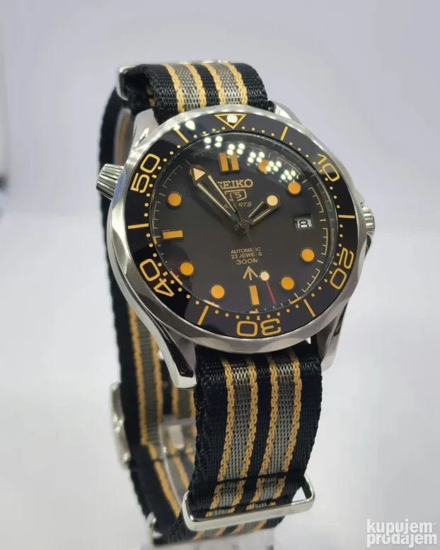 Seiko Seamaster Mod Omega 007 homage - KupujemProdajem
