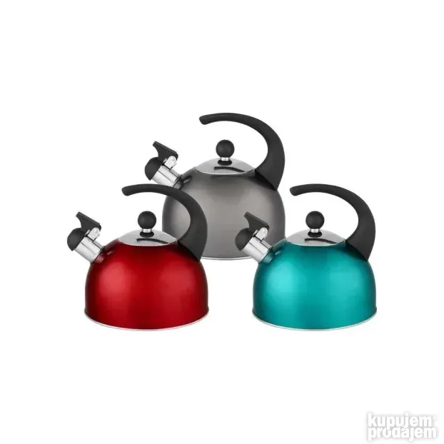 DAJAR Cajnik sa zvizdukom metalik boje 2,3l DJ42756 - KupujemProdajem