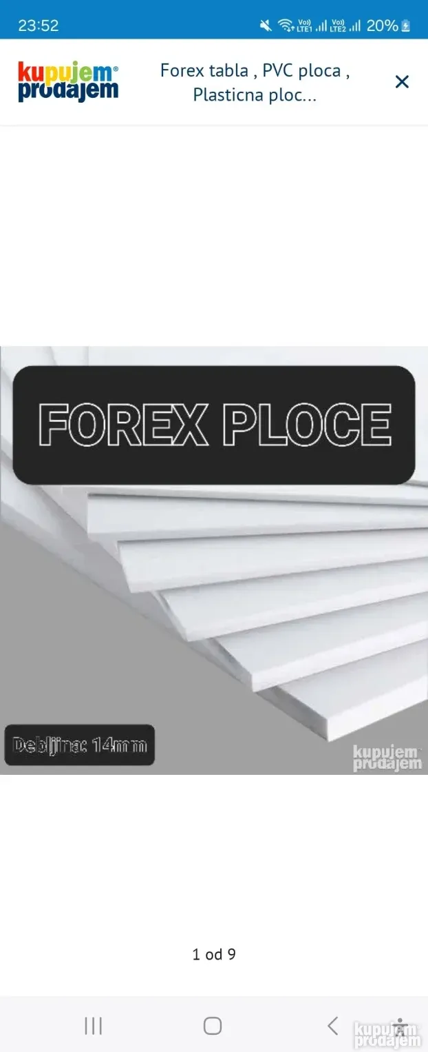 Forex tabla , PVC ploca , Plasticna ploca NOVO, FOREX ploca ...
