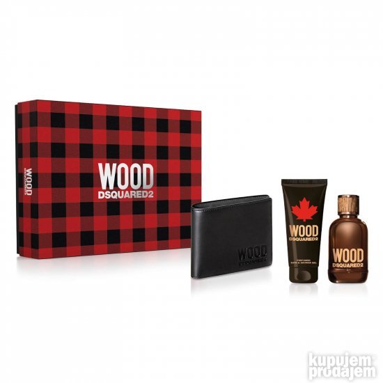 Dsquared Wood SET 100ml edt + 100ml SG + Wallet - KupujemProdajem