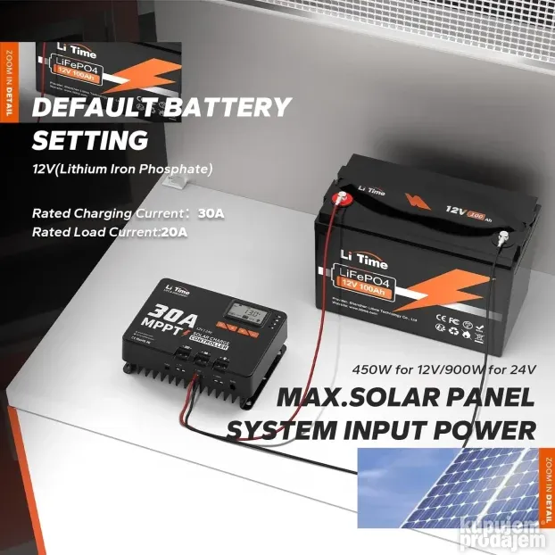 Li Time 30A MPPT Solarni kontroler - KupujemProdajem