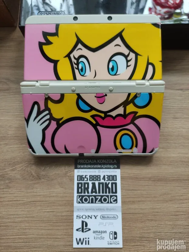 NEW Nintendo 3DS Cipovan/ 128GB/160igara - Princess Peach - KupujemProdajem