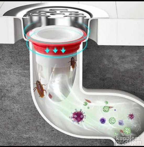 Filter za Slivnik Eliminator neprijatnih mirisa iz kanalizac ...