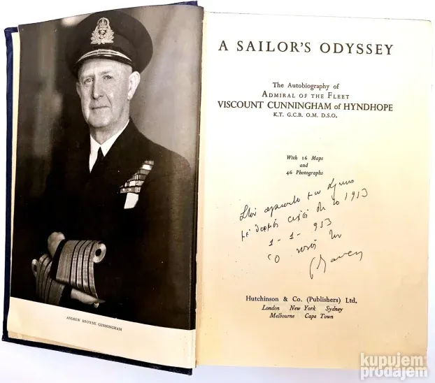 A Sailor's Odyssey / Admiral Andrew Cunningham - KupujemProdajem