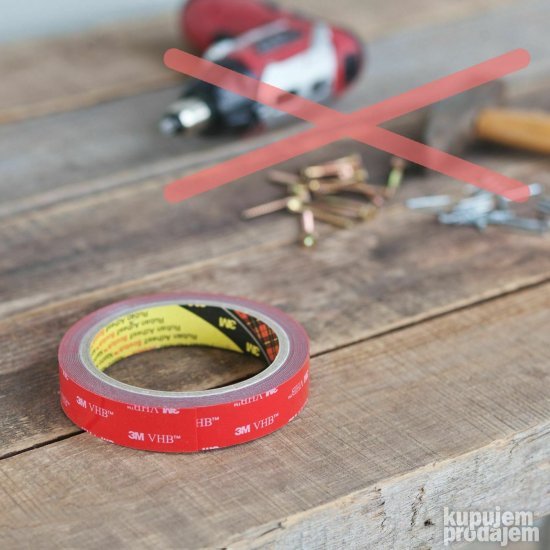 3M traka VHB - duplolepljiva obostrano lepljiva traka 3M ORG ...