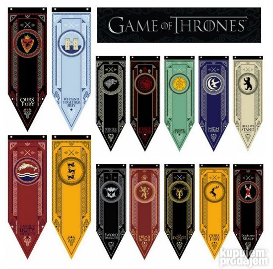 Zastava Banner Game Of Thrones Model 1 - KupujemProdajem