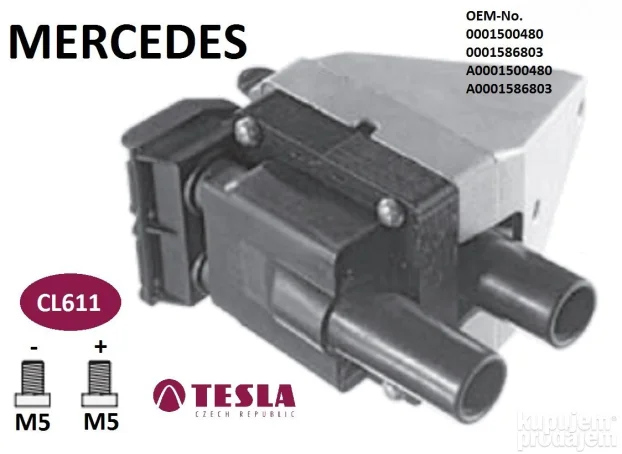 Mercedes C 180-200-220 BOBINA CL611 bombina c180-c200-c220 ...