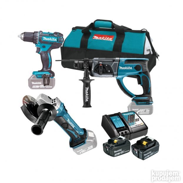 Aku. (set alata 1) Makita DDF482Z + DHR202Z + DGA452Z - KupujemProdajem