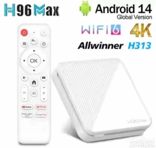 Android TV Box H96 Max Android 14 4k TV BOX - KupujemProdajem