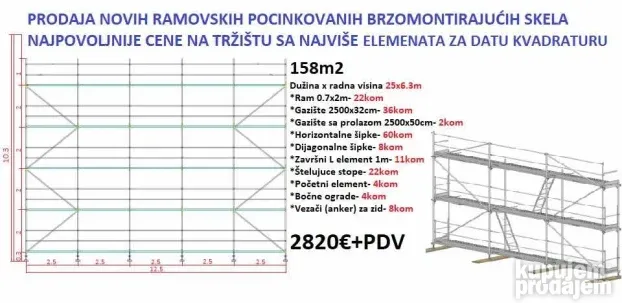 Skela paket od 158 kvadrata - KupujemProdajem
