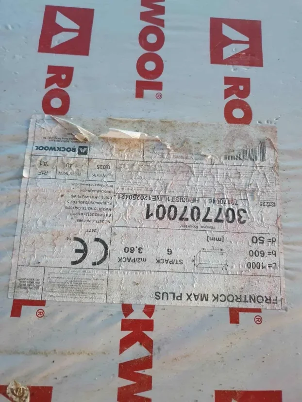 Kamena vuna Frontrock Max Plus 5 cm visak - KupujemProdajem