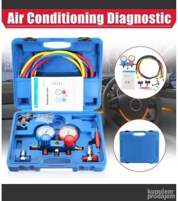 Alat za klime manometri i creva za punjenje klima Profi - KupujemProdajem