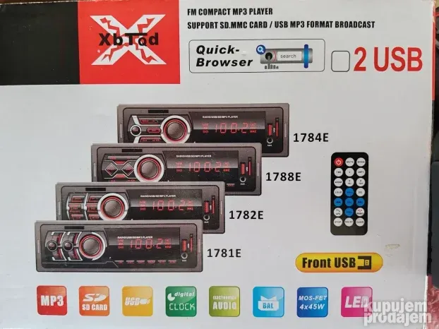 MP3 radio za automobil - Music player 60w x4 - KupujemProdajem