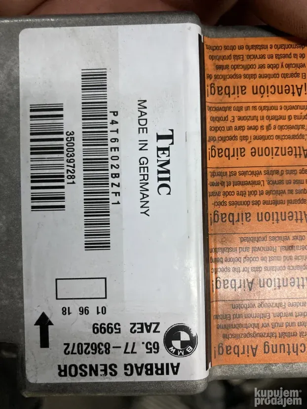 Modul AIRBAGA BMW E39 stari tip - KupujemProdajem