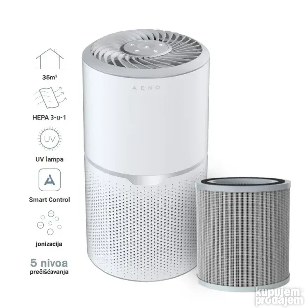 Preciscivac vazduha Aeno AP4 beli+Filter vazduha Aeno AAPF4 ...