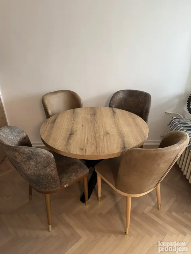 Trpezarijski okrugli sto na razvlacenje univer k365 - KupujemProdajem