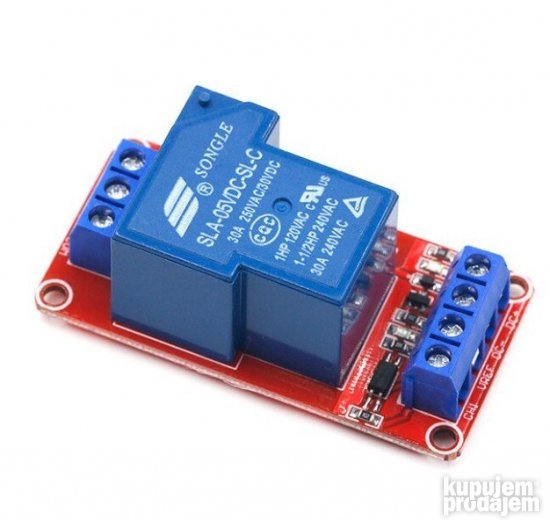 5V 30A Relejni Modul 1 Kanal - High/Low Trigger - KupujemProdajem