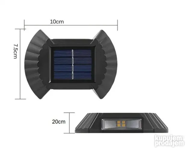Solarni vodootporni led paneli za dekorativnu rasvetu 4 kom ...