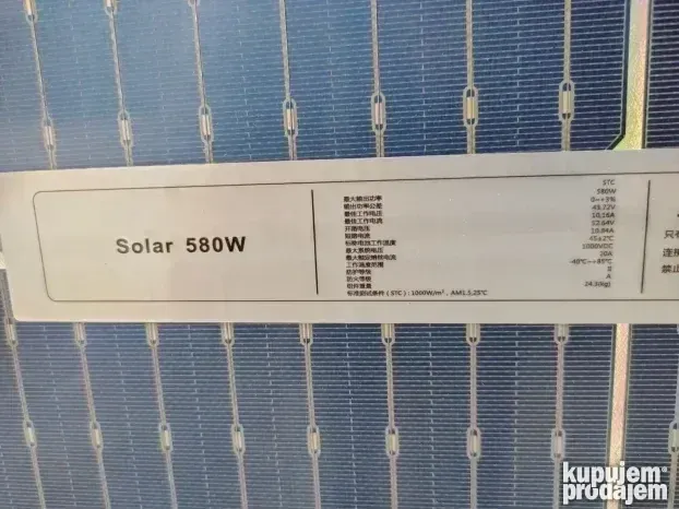 Solarni Paneli 560w 580w 620w 48v Bifascial - KupujemProdajem