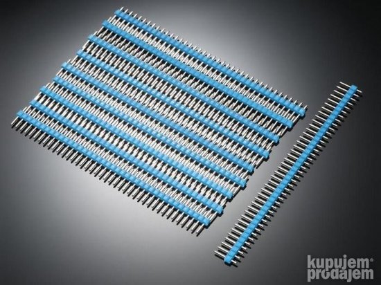 Pin Letvica muška 40pin 2.54mm - plava - KupujemProdajem