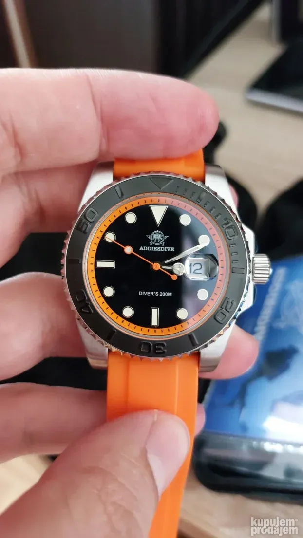 Addiesdive AD2040 - 41mm narandzasti Rolex Submariner Omaz ...