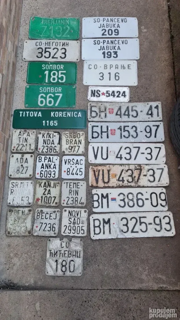 Stare tablice - KupujemProdajem