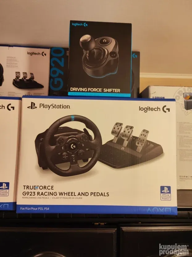 LOGITECH G923 Volan za PS4/PS5/ PC + Menjač - Novo! - KupujemProdajem
