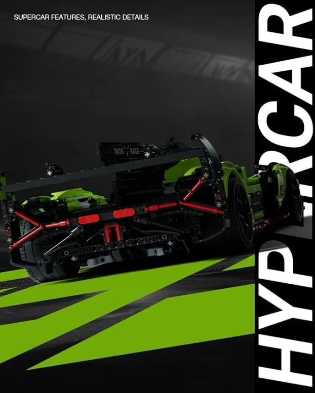 Nifeliz S63 Hypercar modelni komplet, 1:8 kolekcionarski aut ...