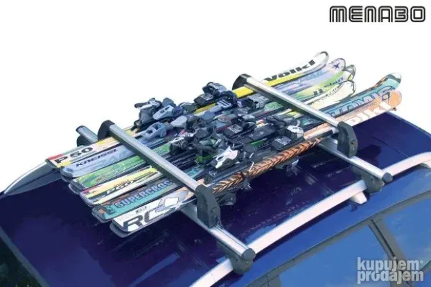 Krovni nosac za skije Ski Rack MENABO SILVER ICE - KupujemProdajem