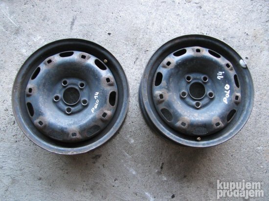 Felne 14-ce za Polo 5 puta 100 polovne ispravne - KupujemProdajem