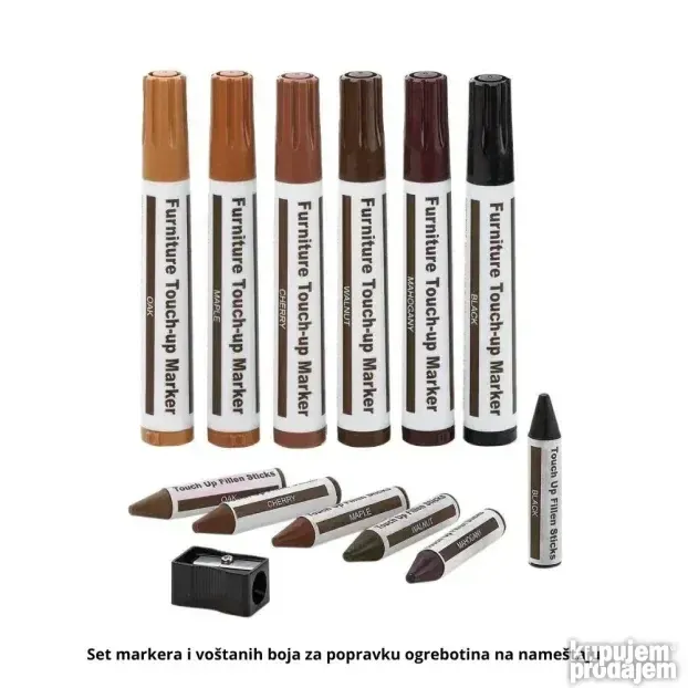 NOVO! Markeri za namestaj Set za reparaciju drvenarije - KupujemProdajem