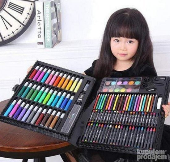 Art set 150 flomasteri bojice pribor za skolu skolski pribor - KupujemProdajem